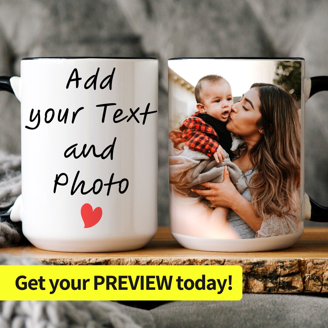 Personalized Photo Coffee Mug With Personalization for Mothers Day Mug ...