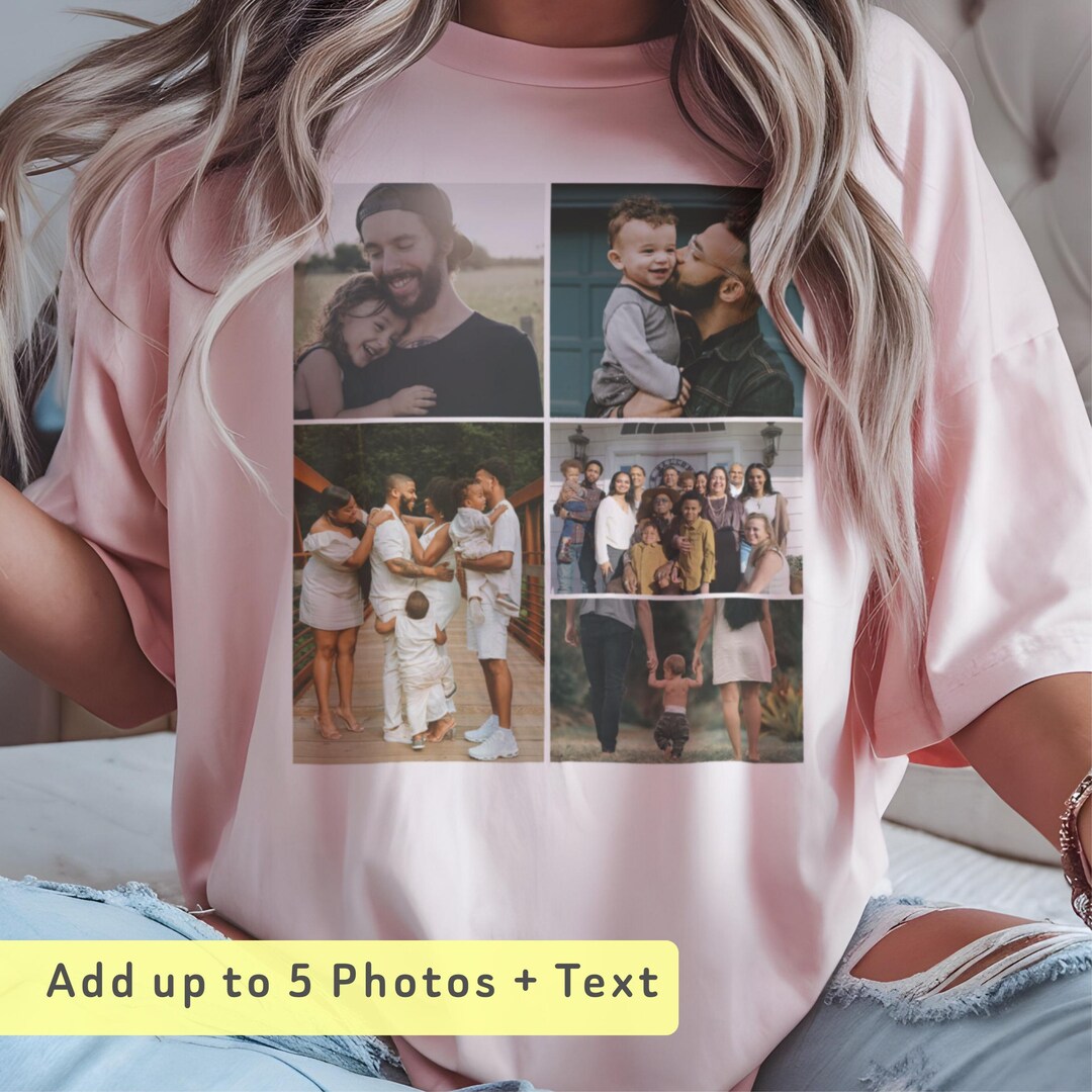 Personalized Photo Shirt Custom Photo Tee Shirt Customize Picture Shirt ...