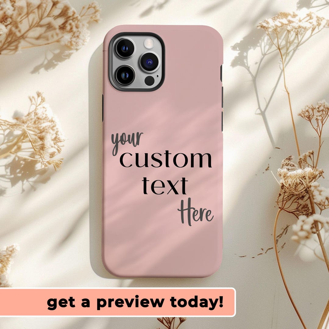 Custom Text Phone Case Gifts Personalized Phone Case With Picture Customization Phone Case for ...