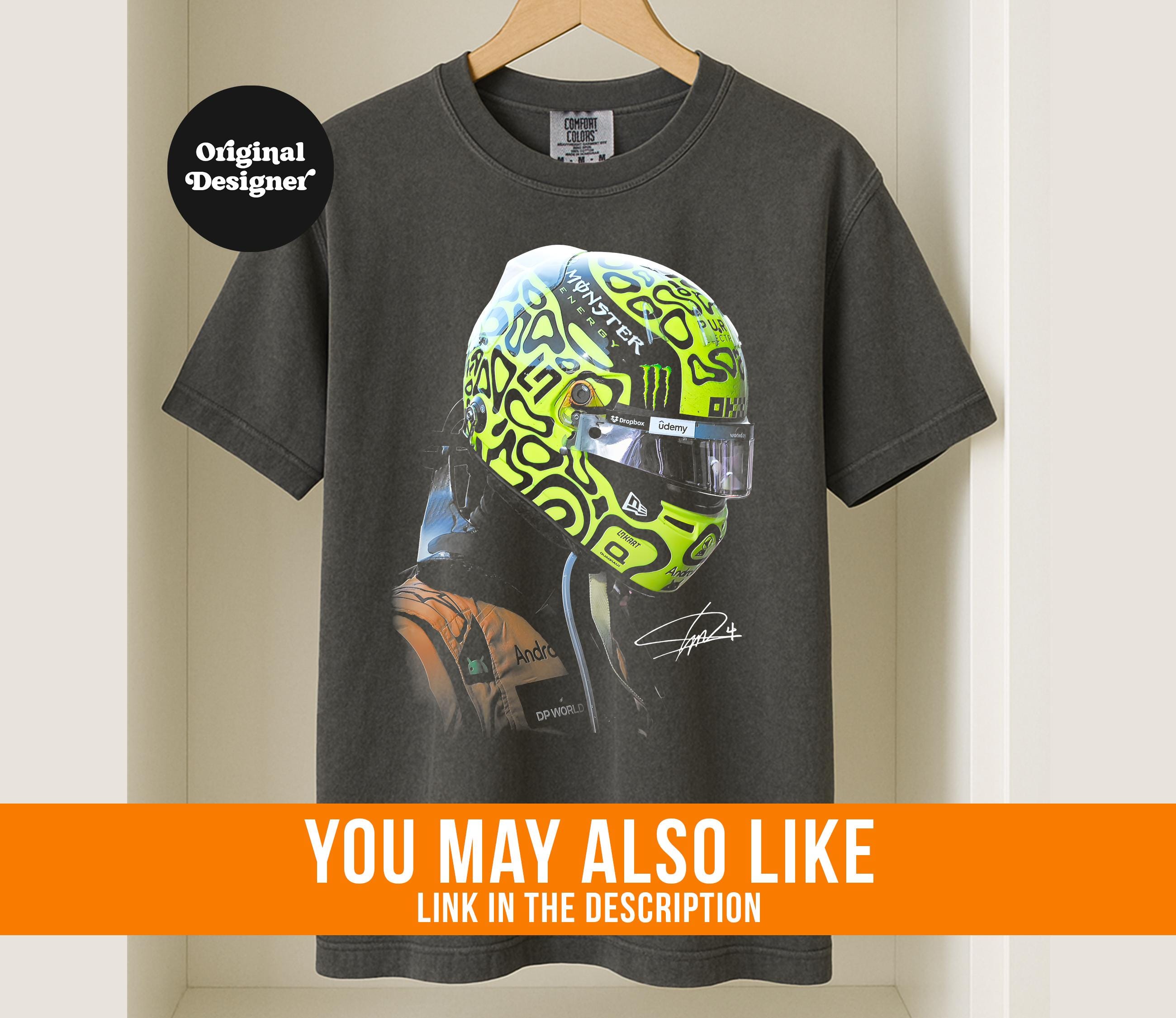 Lando Norris Vintage T-shirt, Mclaren F1 Racing Shirt, NOR4 Retro ...
