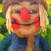 Scarecrow Wool Sculpture Scarecrow Figurine Fall Decor Thanksgiving Art ...