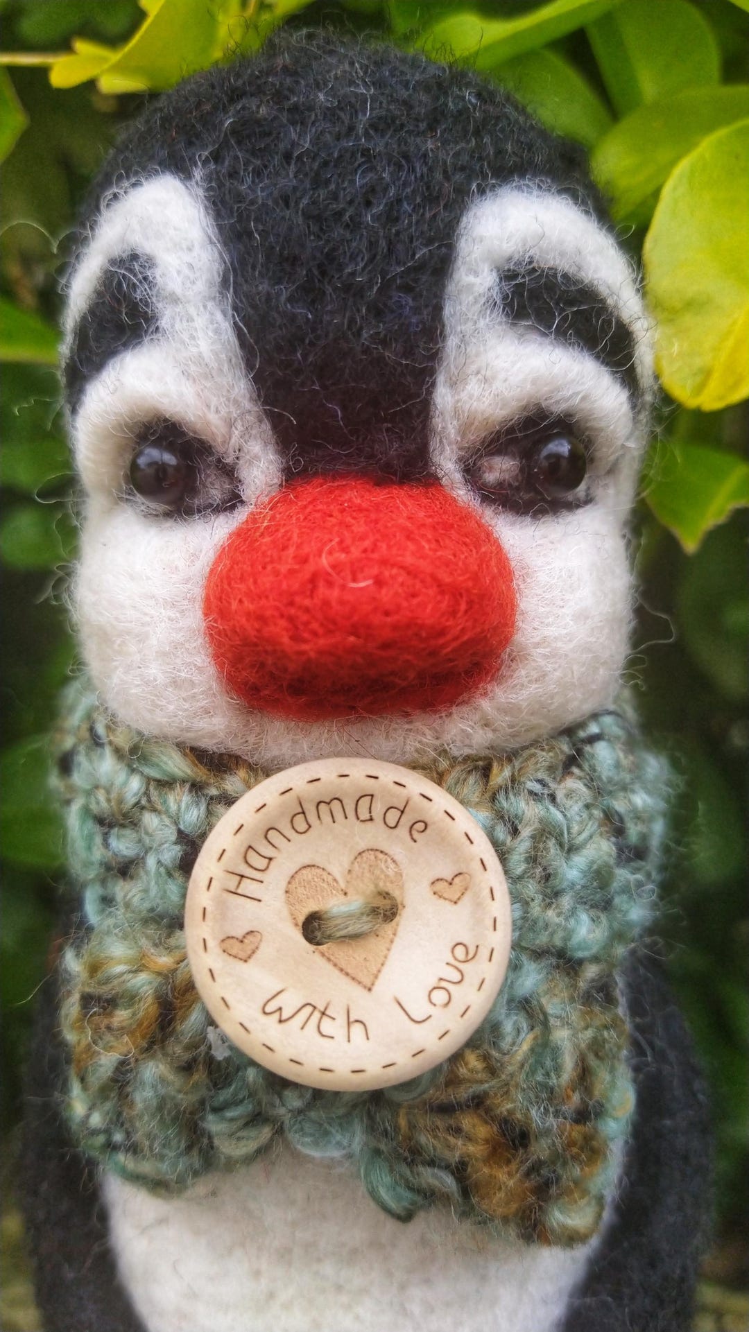 Penguin Wool Sculpture Figurine Penguin Gift Original Artwork Fiber ...