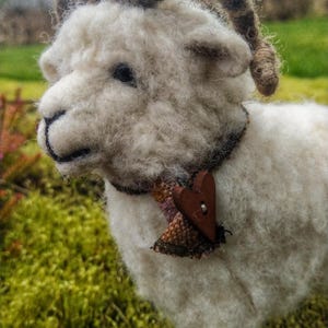 Ram Wool Sculpture Ram Figurine Felted Art Collectable Sheep Lovers ...
