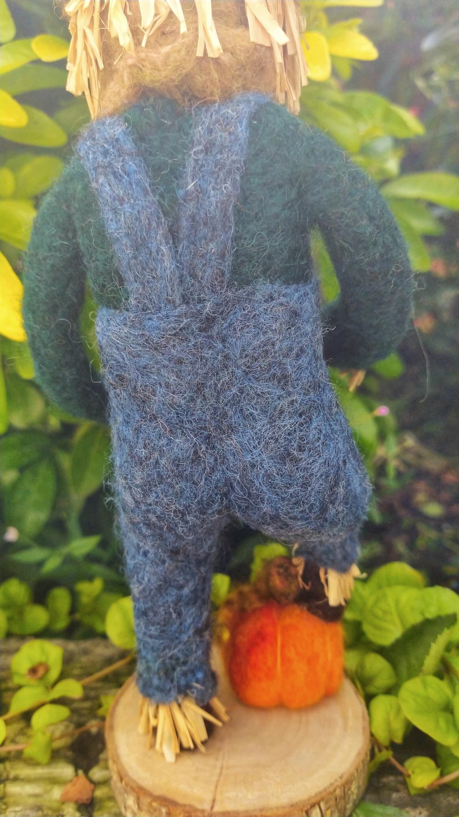 Scarecrow Wool Sculpture Scarecrow Figurine Fall Decor Thanksgiving Art ...