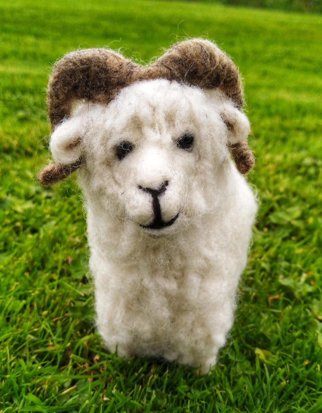 Ram Wool Sculpture Ram Figurine Felted Art Collectable Sheep Lovers ...