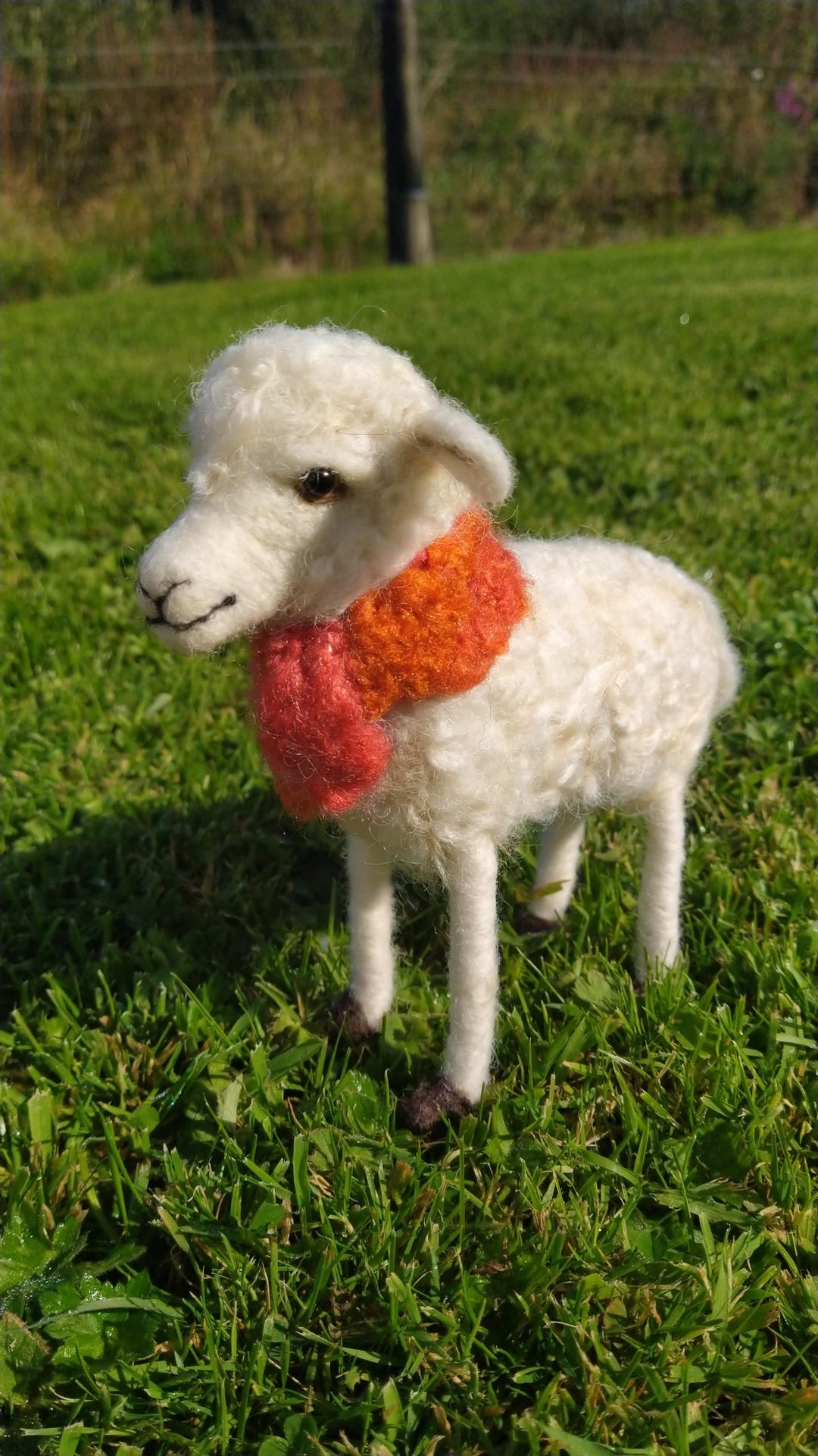 Sheep Sculpture Wool Sheep Felted Sheep Lovers Gift Textile Sheep Collectable Art Sheep Figurine ...