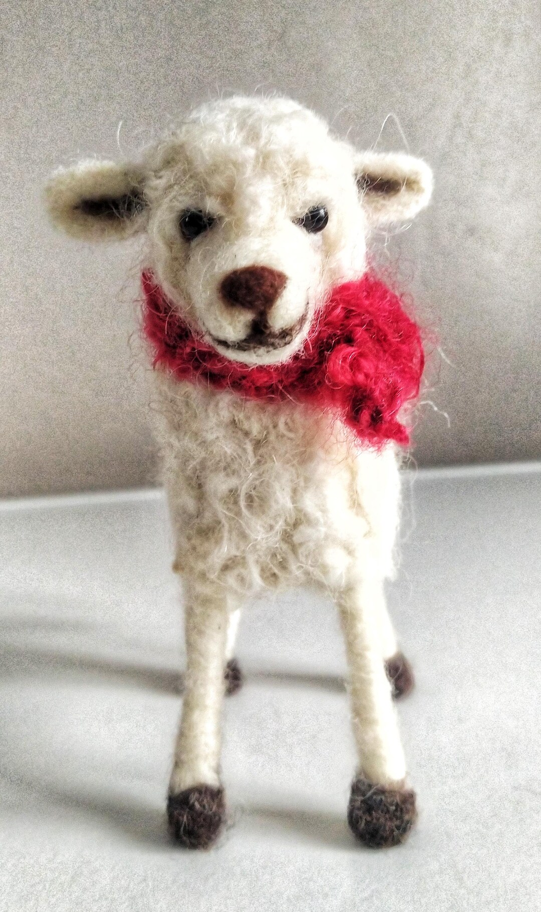 Sheep Wool Sculpture Irish Sheep Felted Figurine Textile Sheep Gift ...