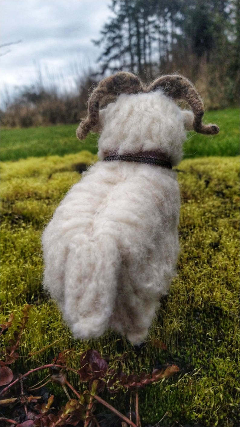 Ram Wool Sculpture Ram Figurine Felted Art Collectable Sheep Lovers ...