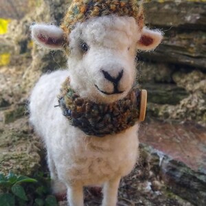 Sheep Wool Sculpture Sheep Figurine Sheep Lovers Gift Handmade Sheep ...