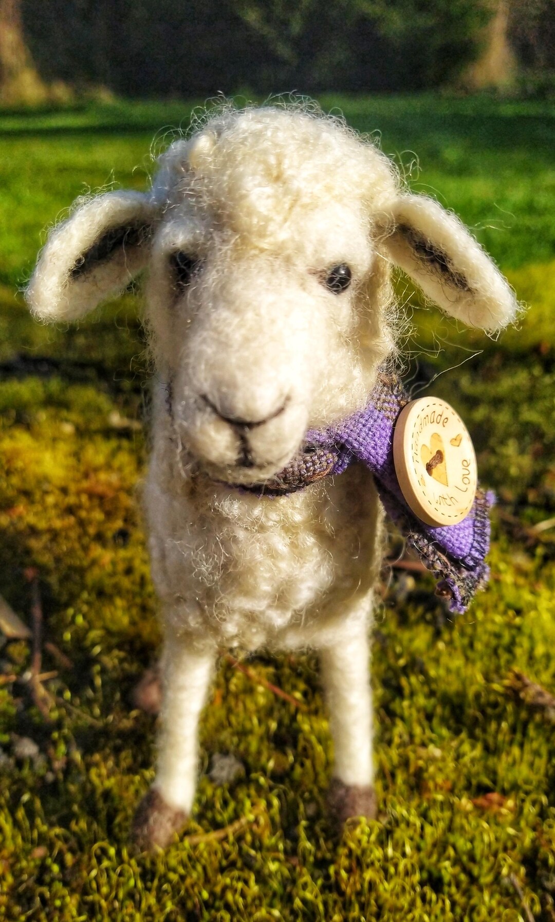 Sheep Sculpture Wool Sheep Felted Sheep Textile Figurine Sheep Art ...