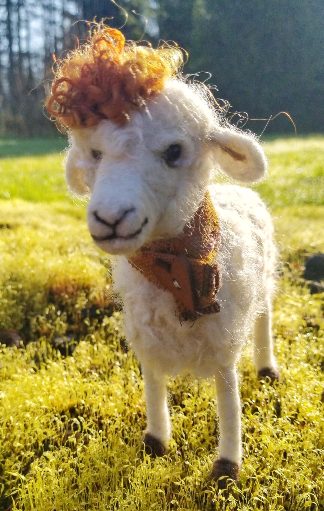 Sheep Felted Sculpture Sheep Lovers Gift Textile Sheep Collectable ...