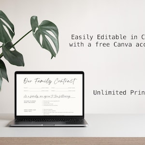 Family Contract That Fosters Family Communication and Unity - Etsy