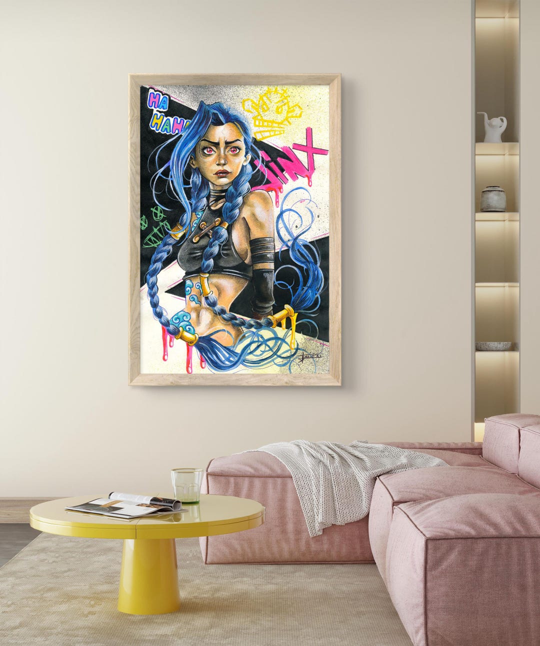 Jinx Frame From the Arcane Series, 100% Handmade for a UNIQUE Gift - Etsy