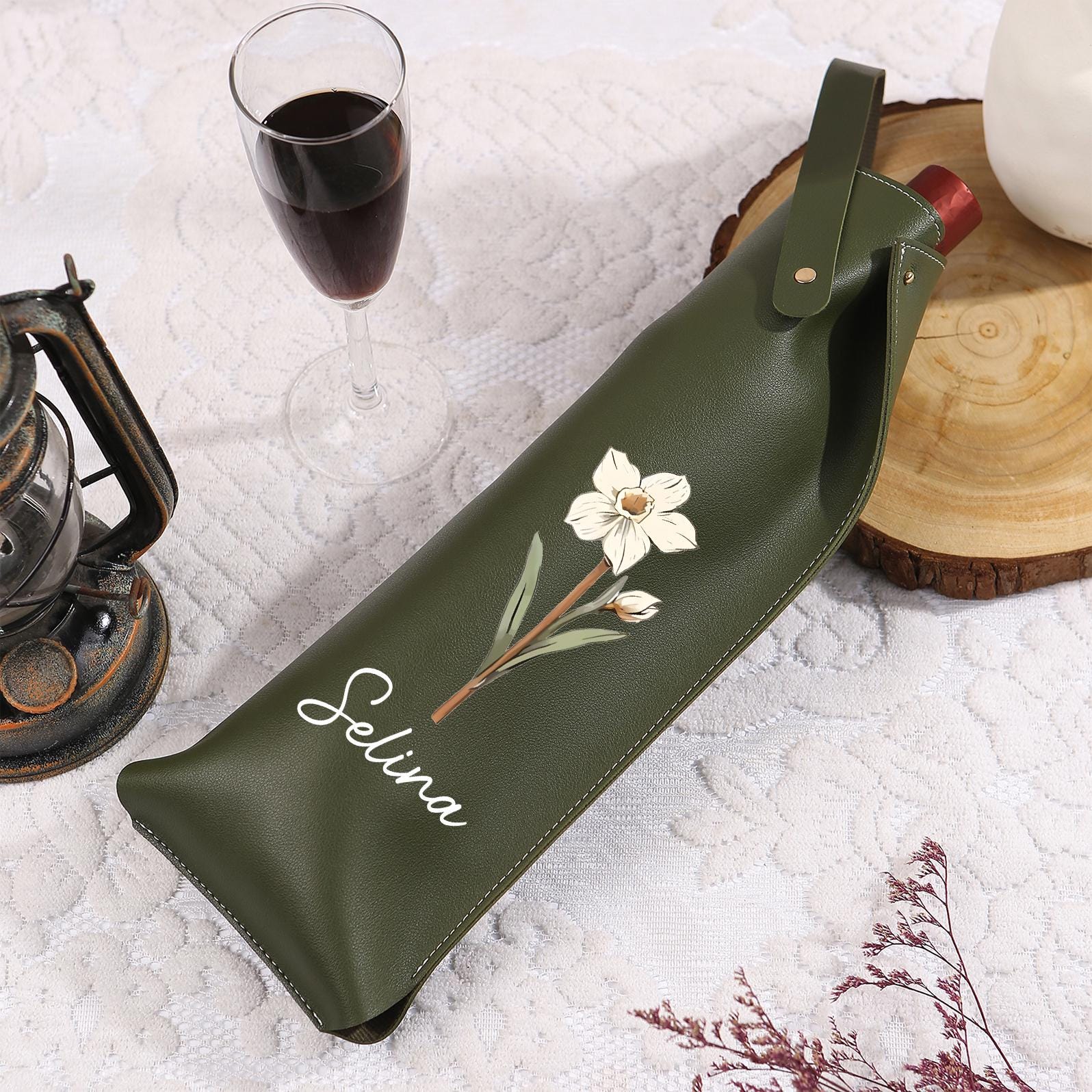 Custom Wine Bag,leather Wine Bag,flower Wine Bag,leather Bottle Case ...