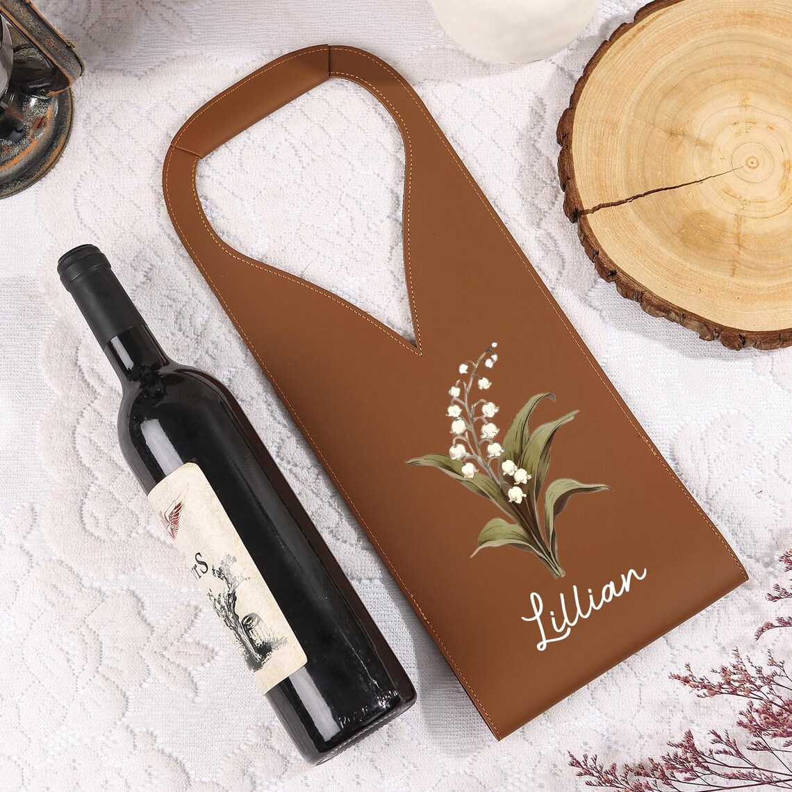 Custom Wine Bag,leather Wine Bag,flower Wine Bag,leather Bottle Case ...