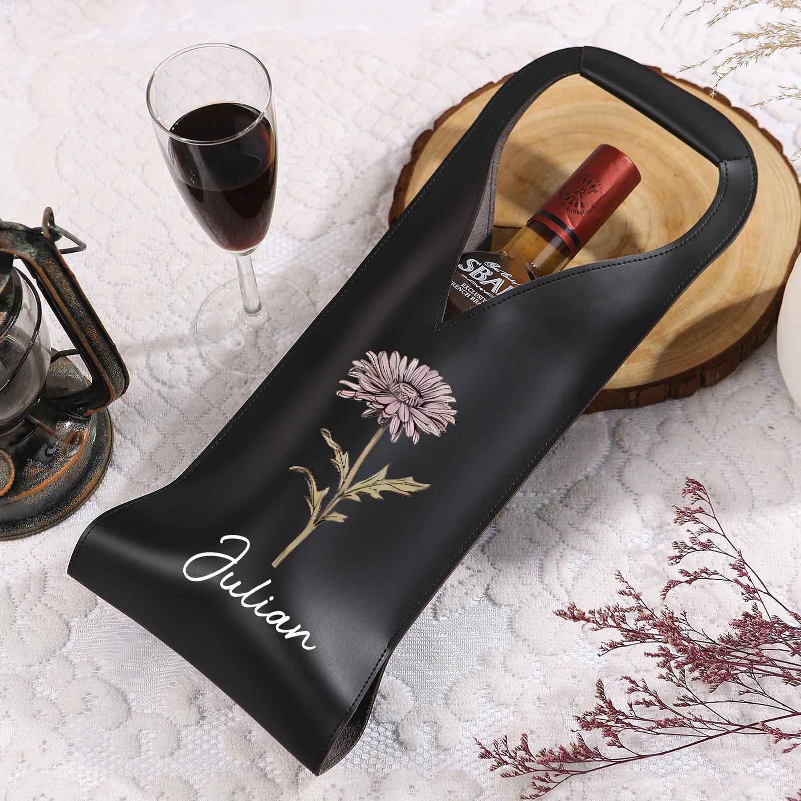 Custom Wine Bag,leather Wine Bag,flower Wine Bag,leather Bottle Case ...