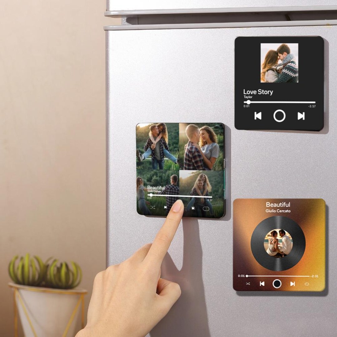 Photo Music Magnet,music Fridge Magnet,custom Photo Magnet,music Gift ...