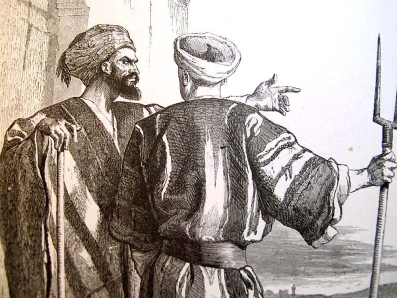 Biblical Engraving Antique Fine Art Book Plate Engraving - Etsy