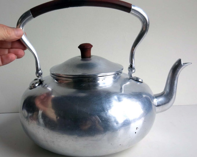 Vintage Aluminum Tea Kettle Made in Germany Watering Can Flower Vase ...