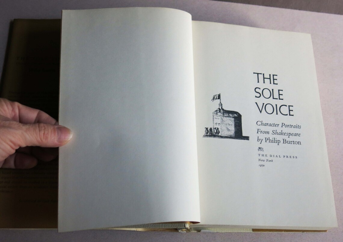 The Sole Voice Character Portraits From Shakespeare by Philip - Etsy