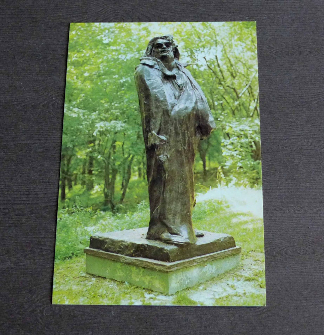 Monument to Balzac by Auguste Rodin, Vintage Art Postcard, Hirschhorn ...