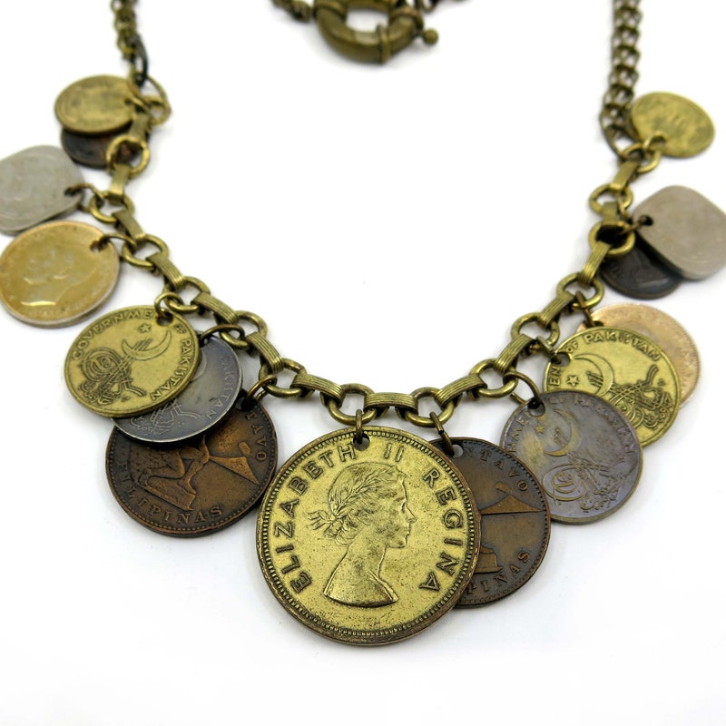 Real Coin Necklace - Etsy