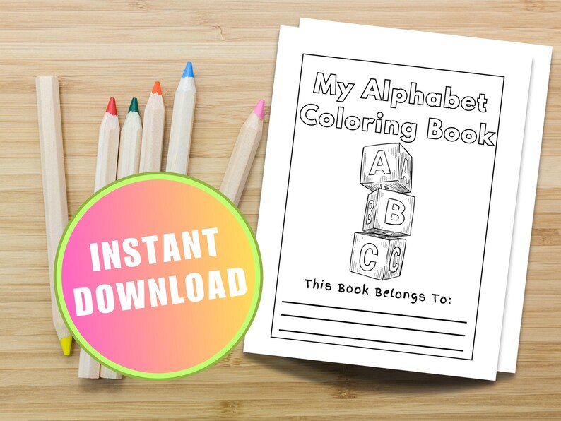 Educational Alphabet Coloring Book for Preschool and Kindergarten ...