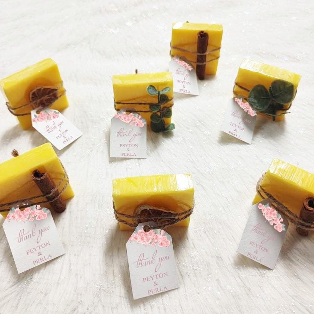 Yellow Scented Soaps, Bulk Wedding Soap Favors, 20 Pcs Gifts for Guest ...