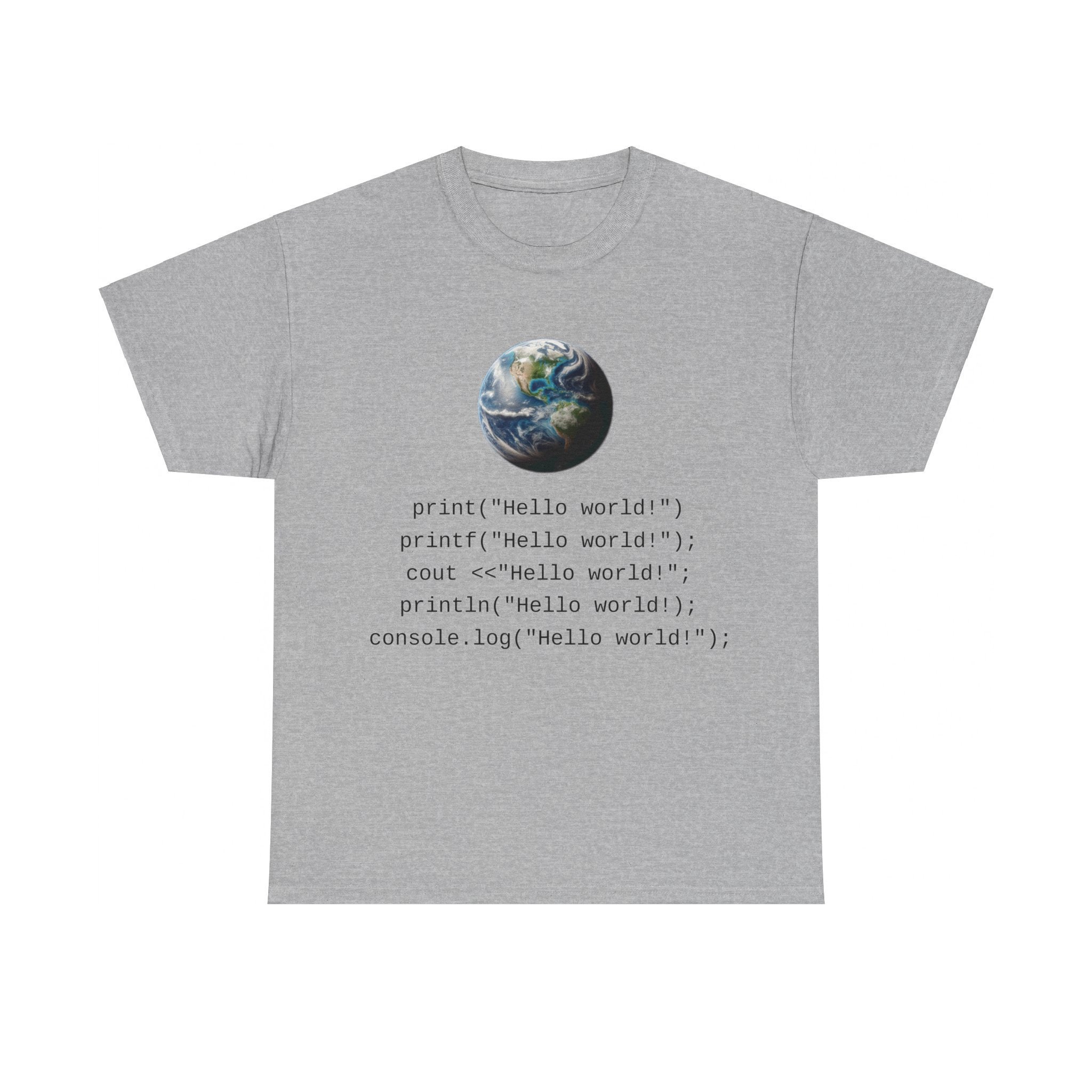 Hello World Funny T-shirt Programming Developers Python Java Geek - Etsy