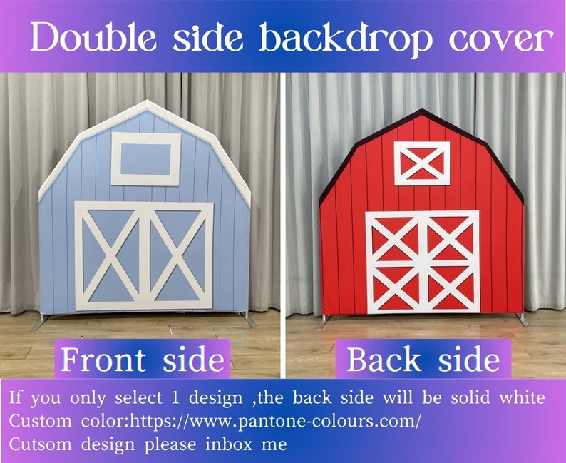 Barn Backdrop Farm Barn Arch Fabric Print House Backdrop Stand Red Barn ...