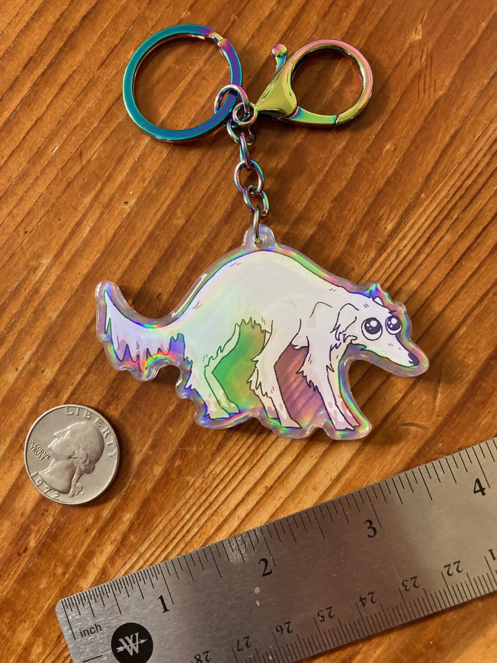Secured Crypt Keychains Epoxy Rainbow Harrow Gideon Noodle! - Etsy