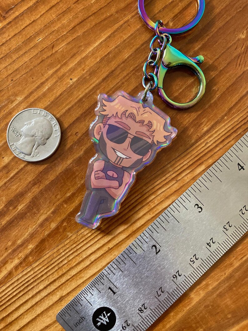 Secured Crypt Keychains Epoxy Rainbow Harrow Gideon Noodle! - Etsy