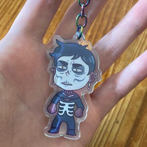 Secured Crypt Keychains Epoxy Rainbow Harrow Gideon Noodle! - Etsy