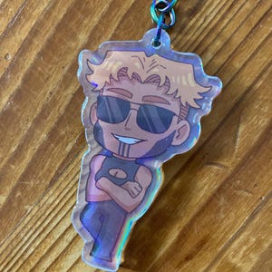 Secured Crypt Keychains Epoxy Rainbow Harrow Gideon Noodle! - Etsy