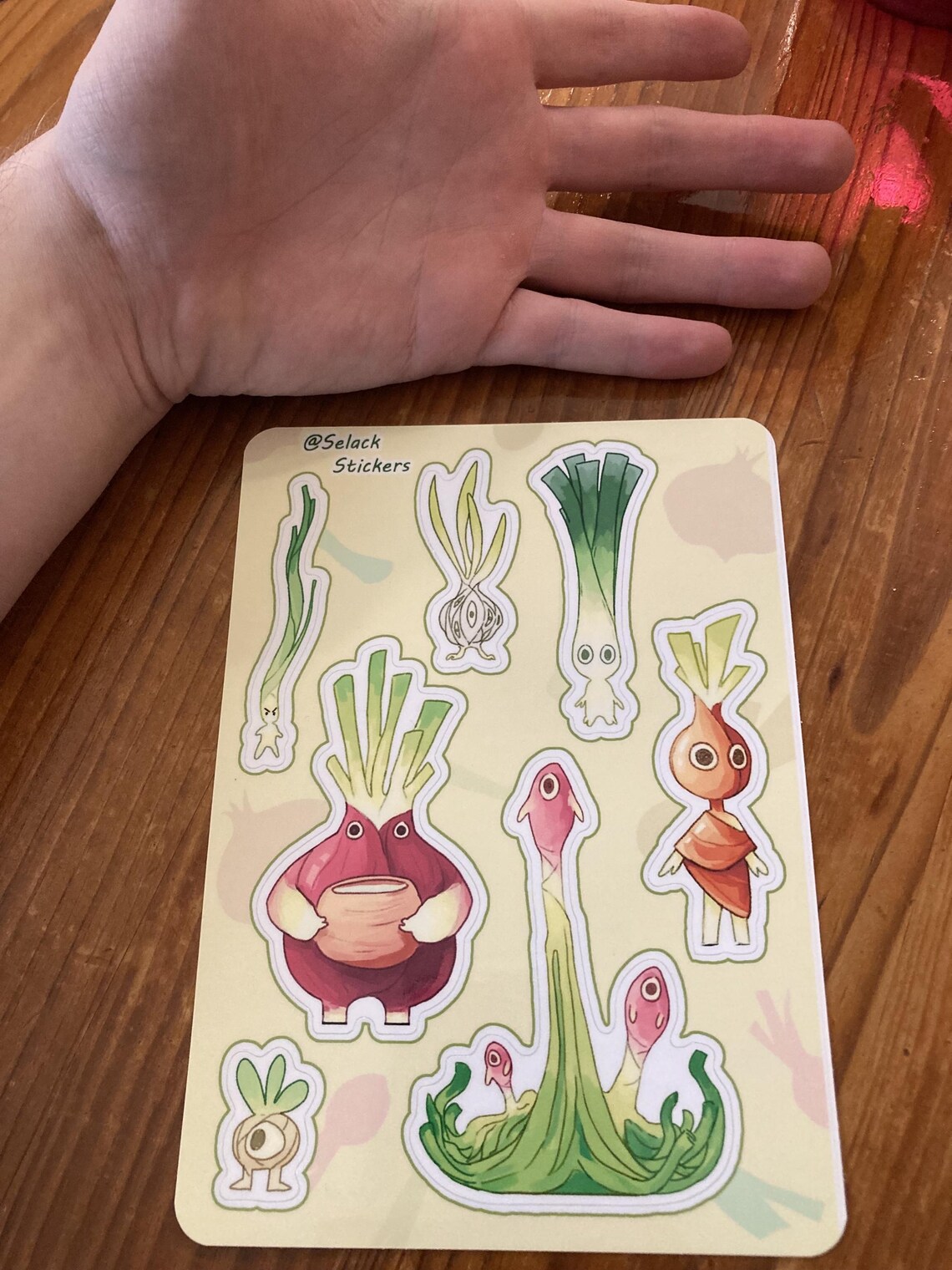 Cute Onion Sticker Sheet Vinyl Waterproof Dishwasher Safe 5x7 Sheet ...