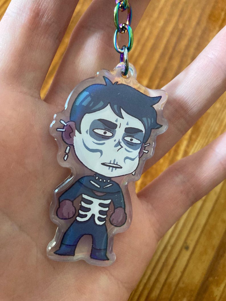 Secured Crypt Keychains Epoxy Rainbow Harrow Gideon Noodle! - Etsy
