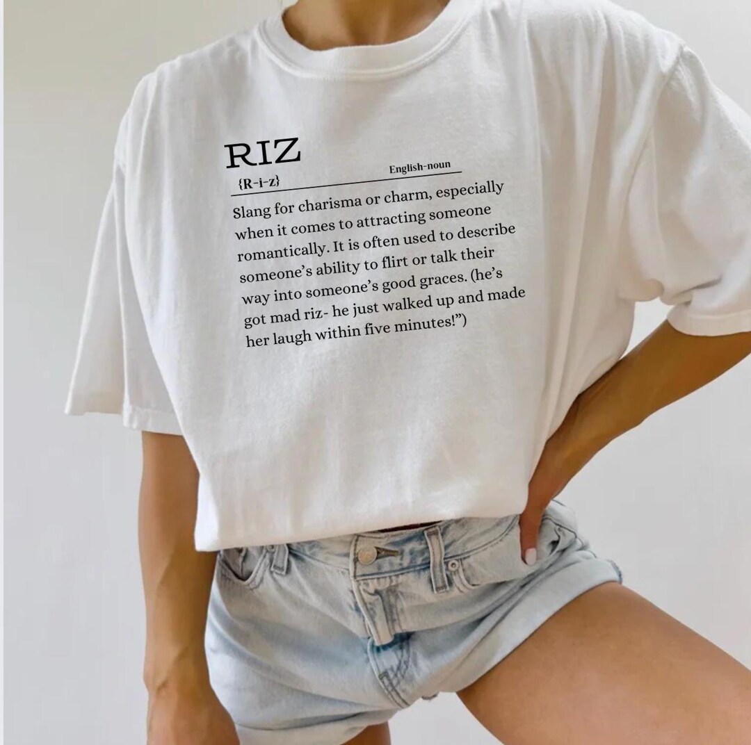 Gen Z Slang Definition Shirt, RIZZ Tee, Funny English Teacher Gift, Gen ...