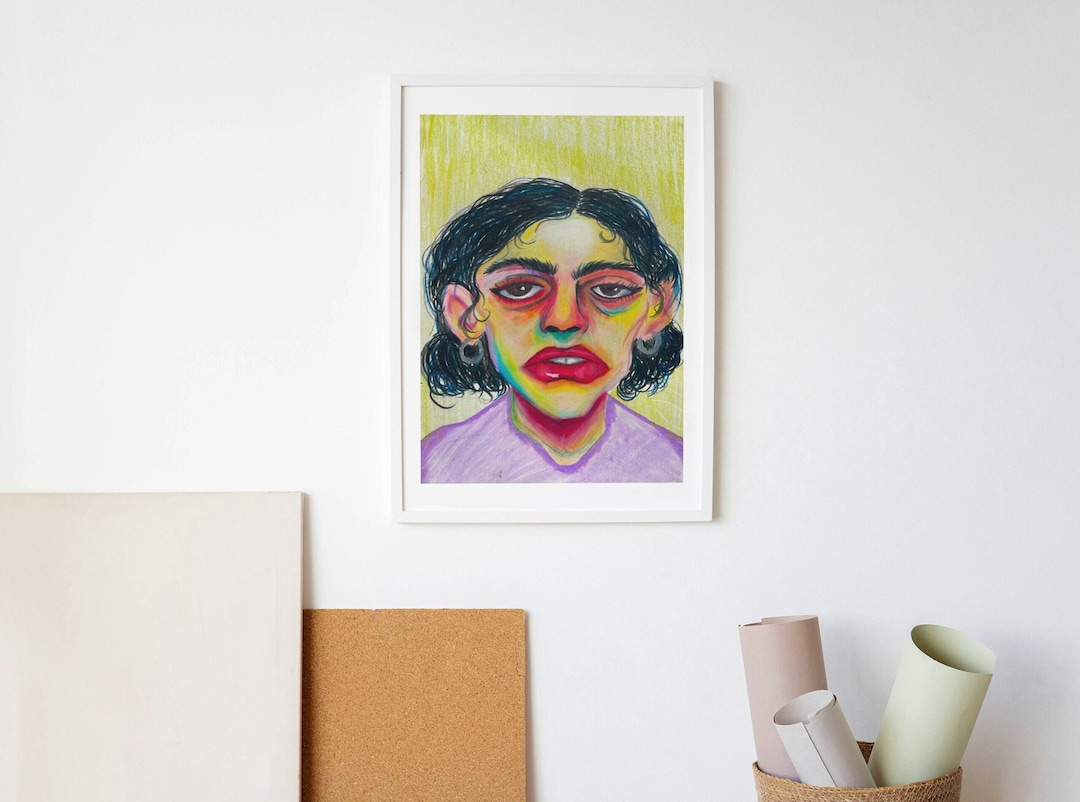 Distorted Face, Digital Download Art, Wall Art, Prints, Cool Art ...