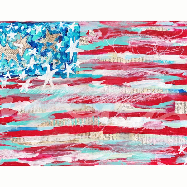 American Flag Artwork - Etsy