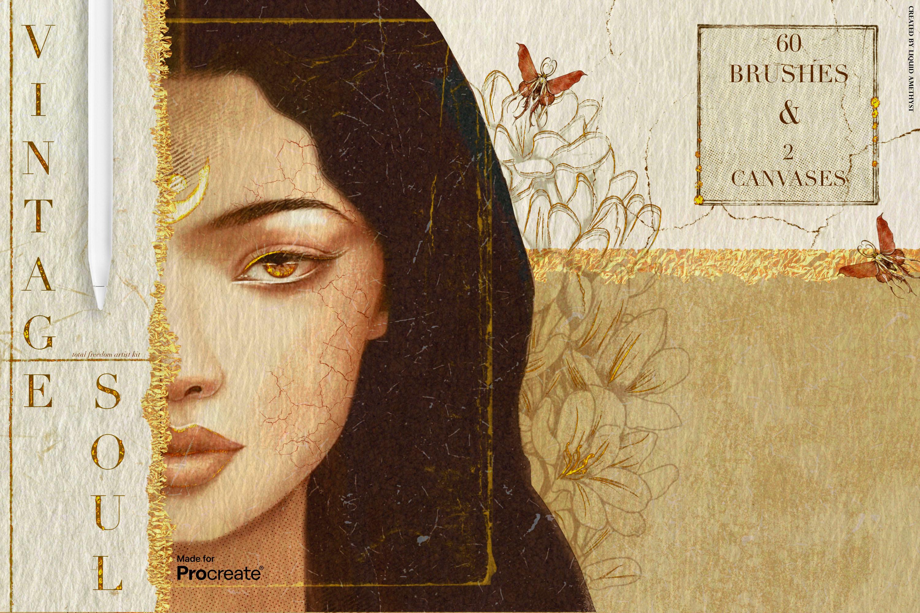 Vintage Procreate Brushes, Whimsical Brushes for Procreate, Procreate ...