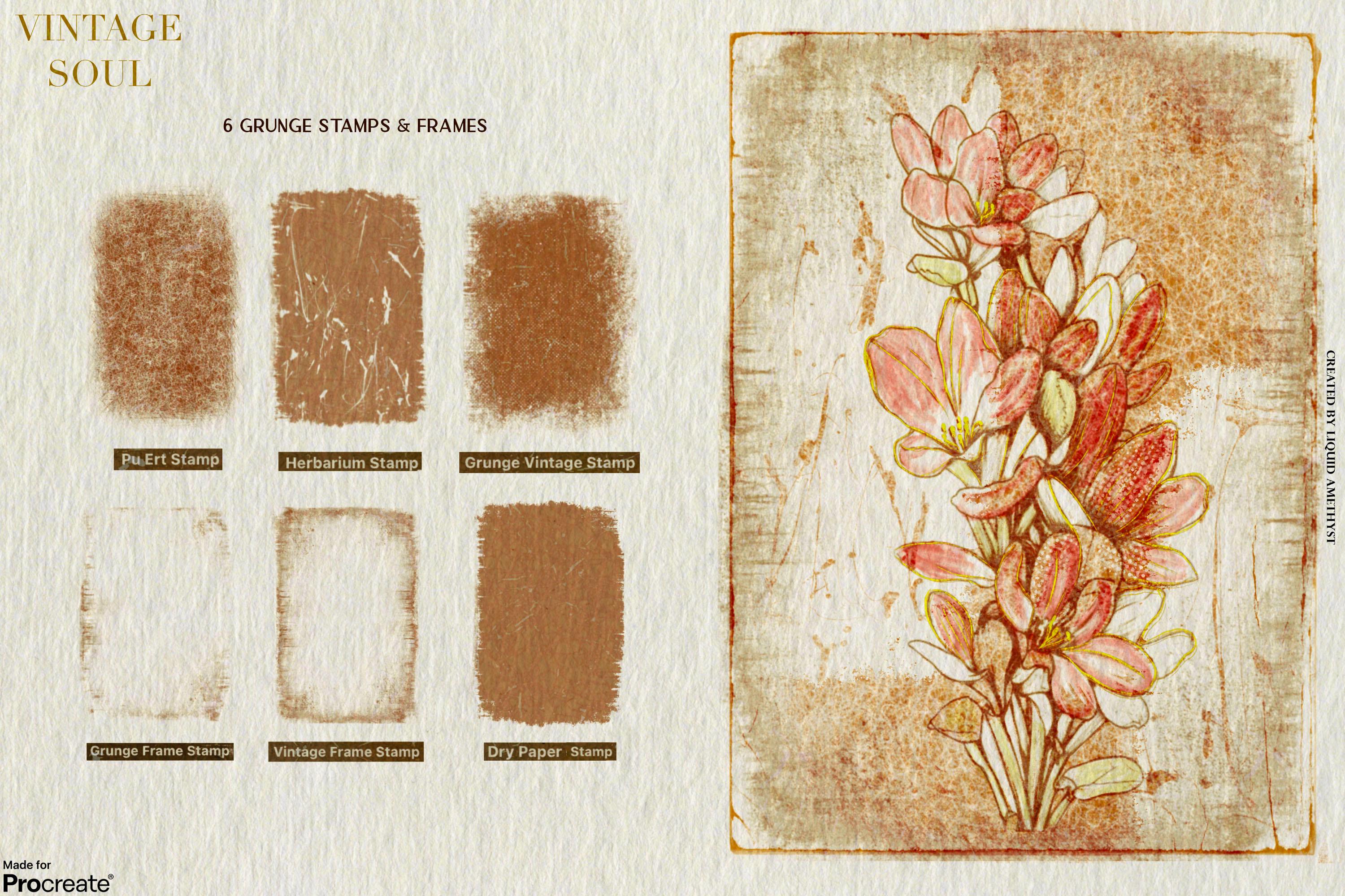 Vintage Procreate Brushes / Whimsical Illustration Brushes for ...