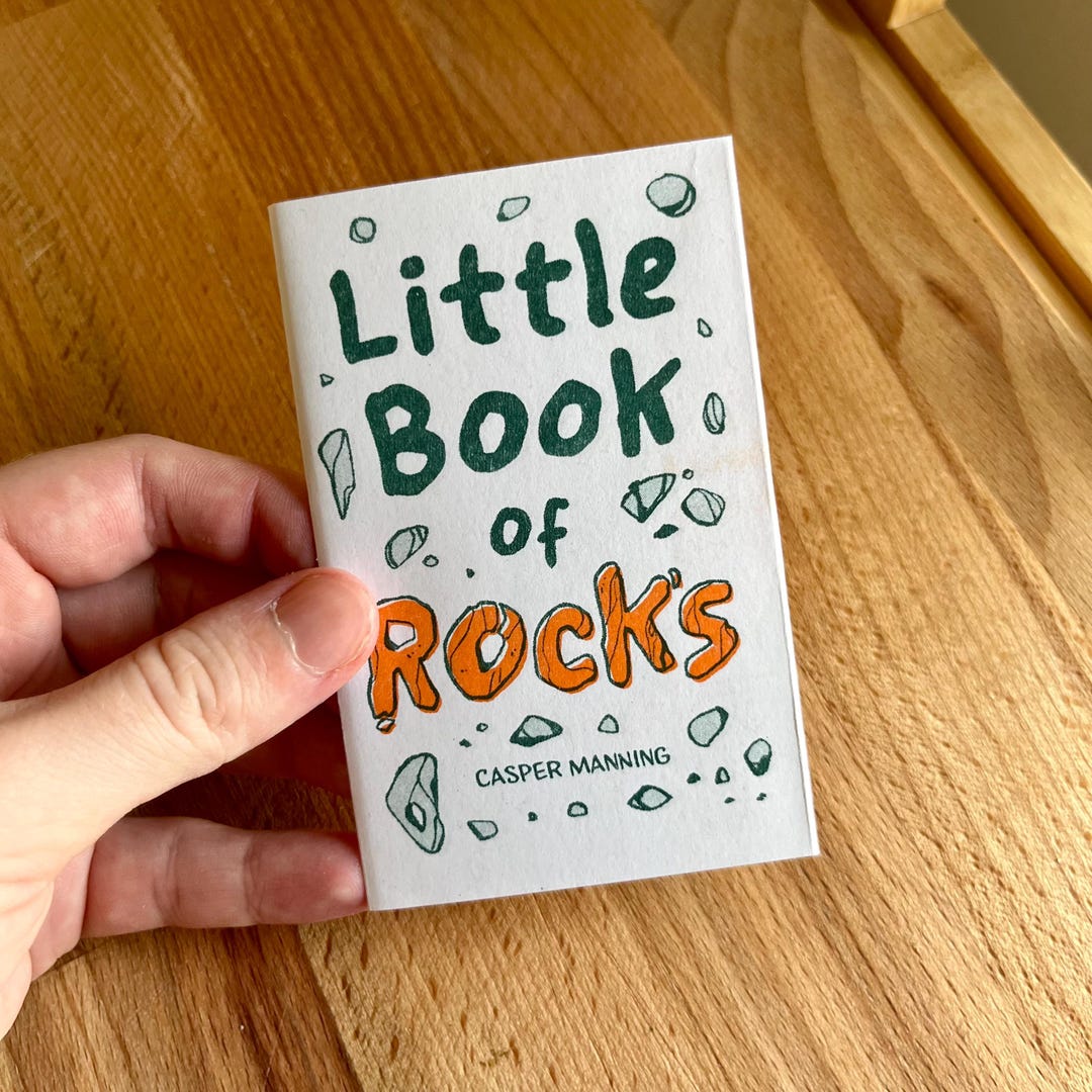 Little Book of Rocks- Risograph Zine - Etsy
