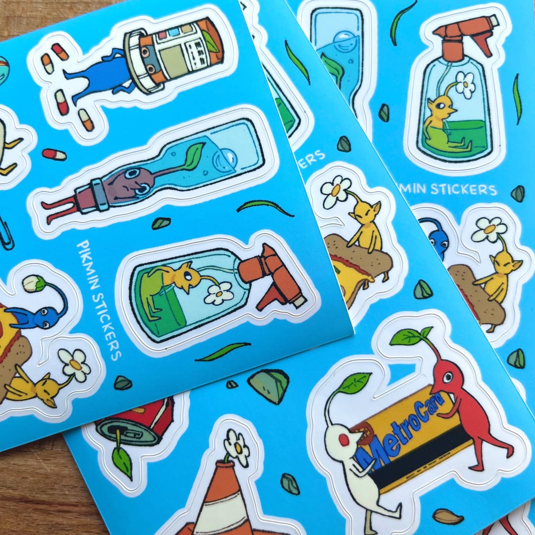 Pikmin-inspired Sticker Sheet - Etsy