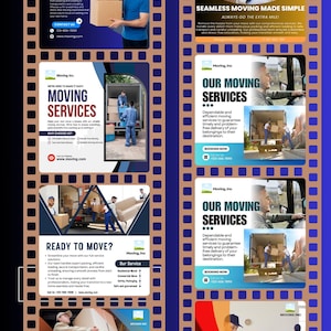 30 Editable Social Media Templates for Moving Company | Ready to Use ...