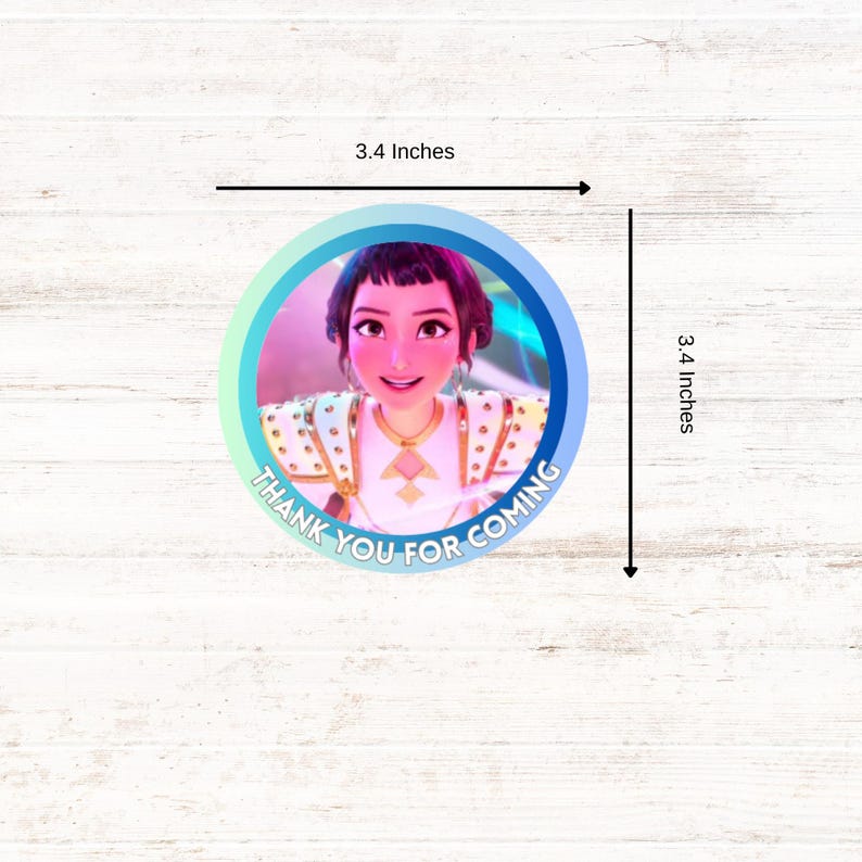 Kpop Demon Hunters | Personalize Thank You Stickers Birthday | Digital ...