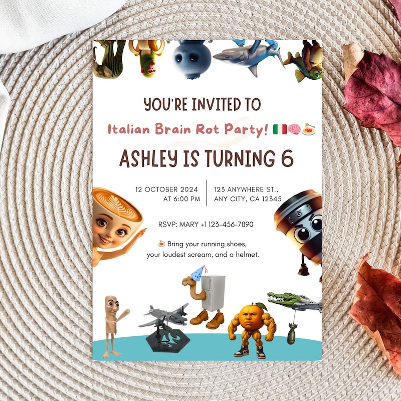 Steal a Brain Rot Paper Template - Etsy