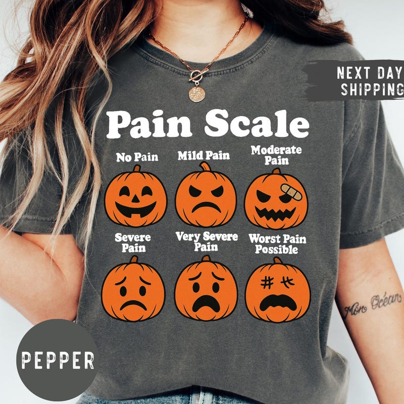 Nurse Tshirt Pain Scale - Etsy