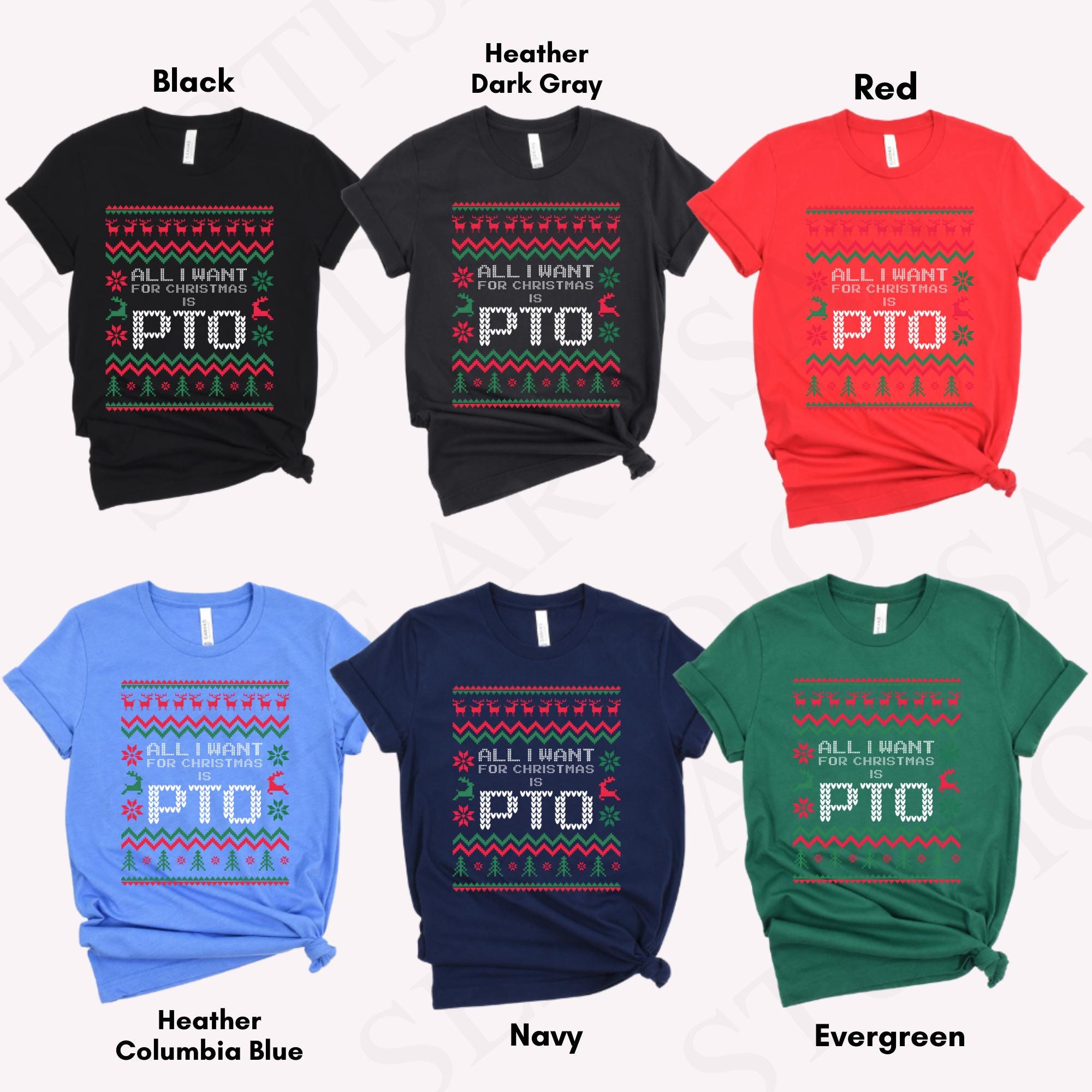 All I Want Xmas PTO Ugly Christmas Sweater, Work Christmas Party, Gift ...