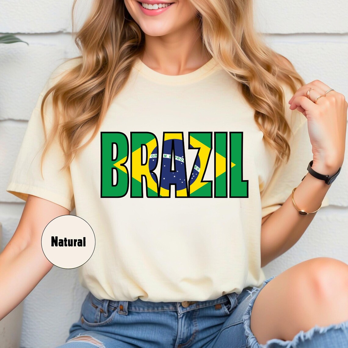 Brasil Shirt, Brazilian Gift, Brazil Flag Tee, Born to Be Brilliant ...