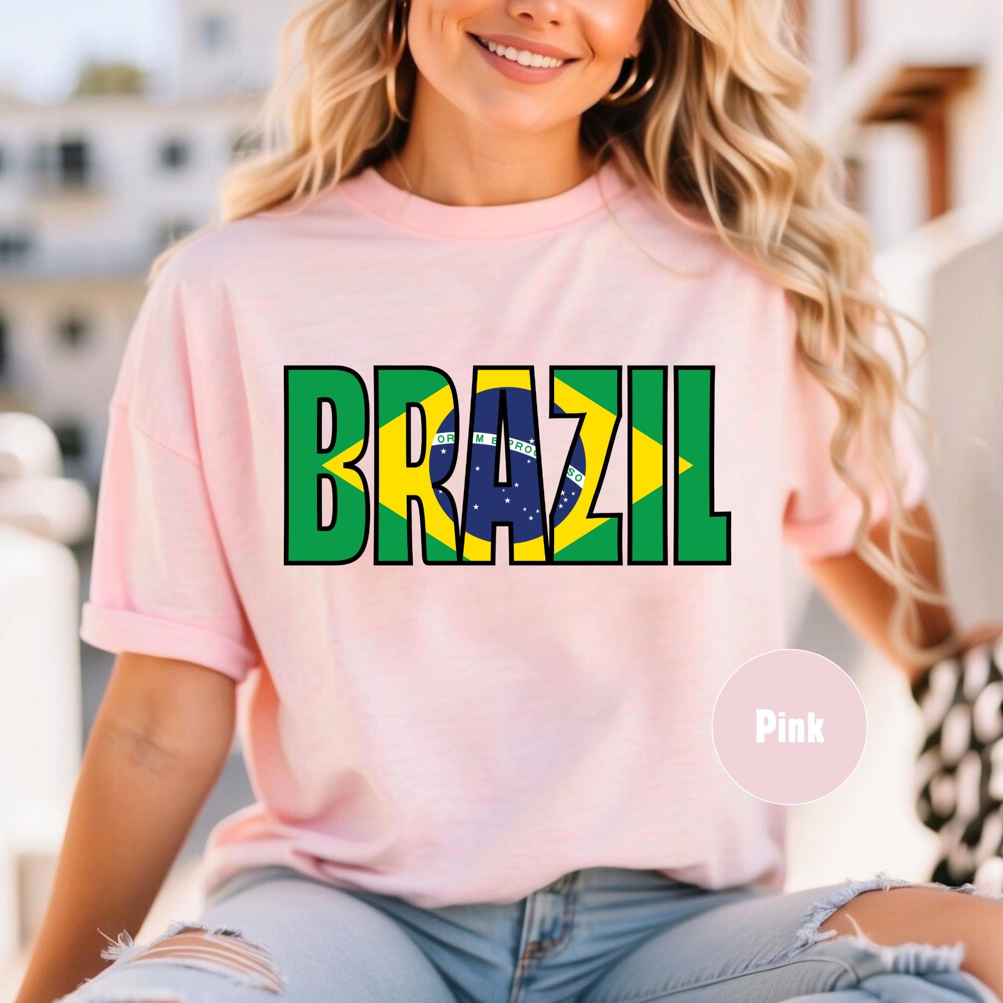 Brasil Shirt, Brazilian Gift, Brazil Flag Tee, Born to Be Brilliant ...